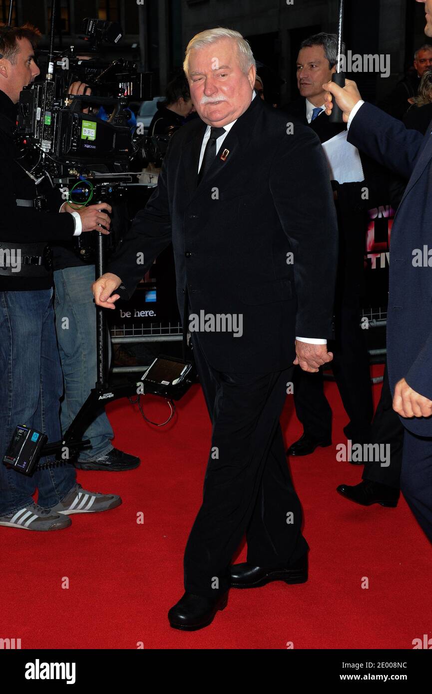 Lech Walesa attending the 'Walesa Man Of Hope' Premiere at Odeon West ...