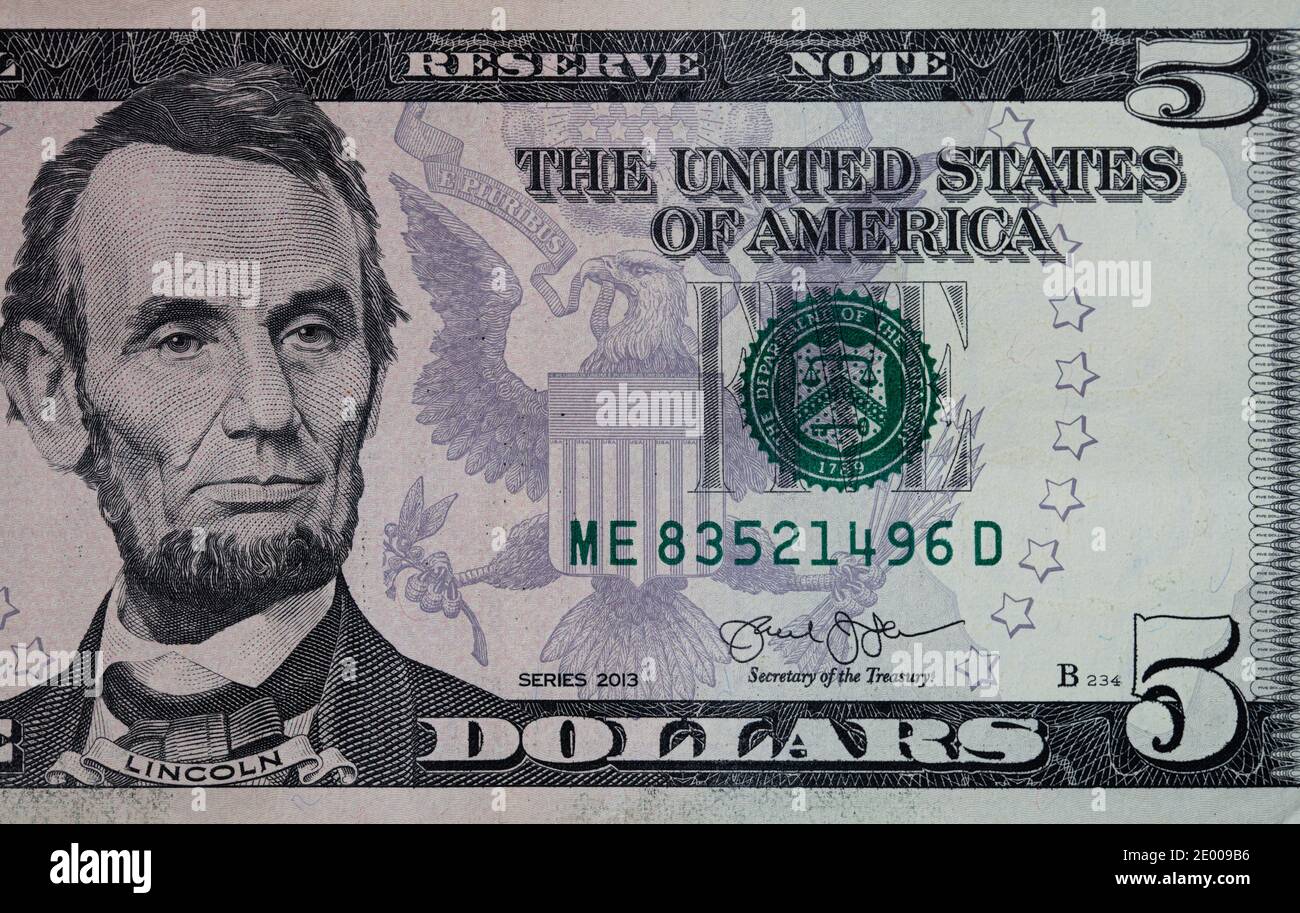 Lincoln Dollar Bill High Resolution Stock Photography and Images - Alamy