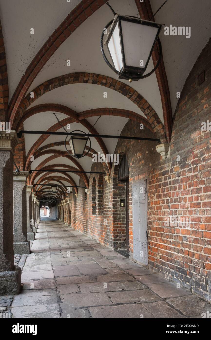 old stone corridor Stock Photo - Alamy