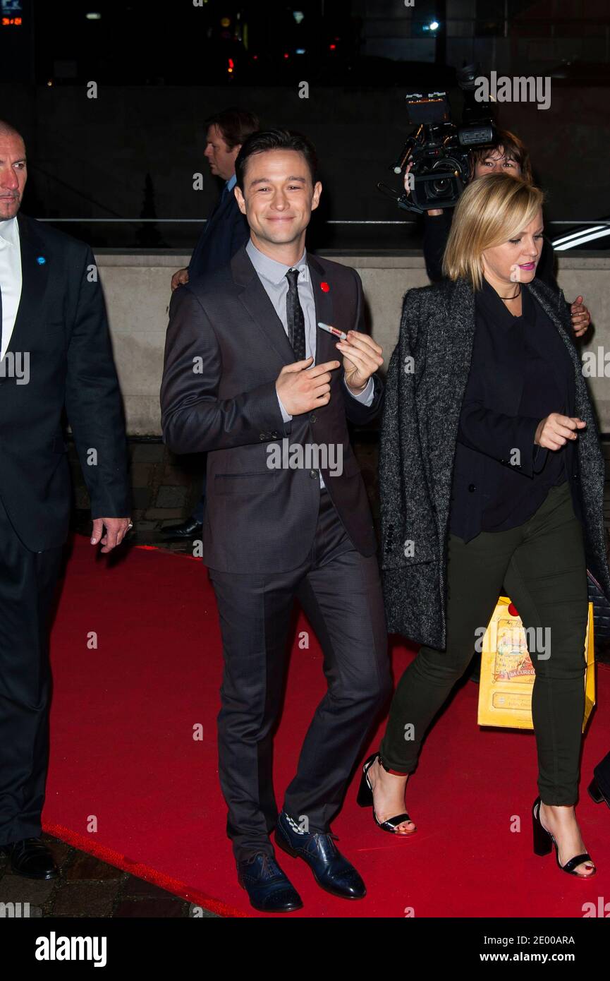 Joseph Gordon-Levitt attending the French premiere of the movie Don Jon ...