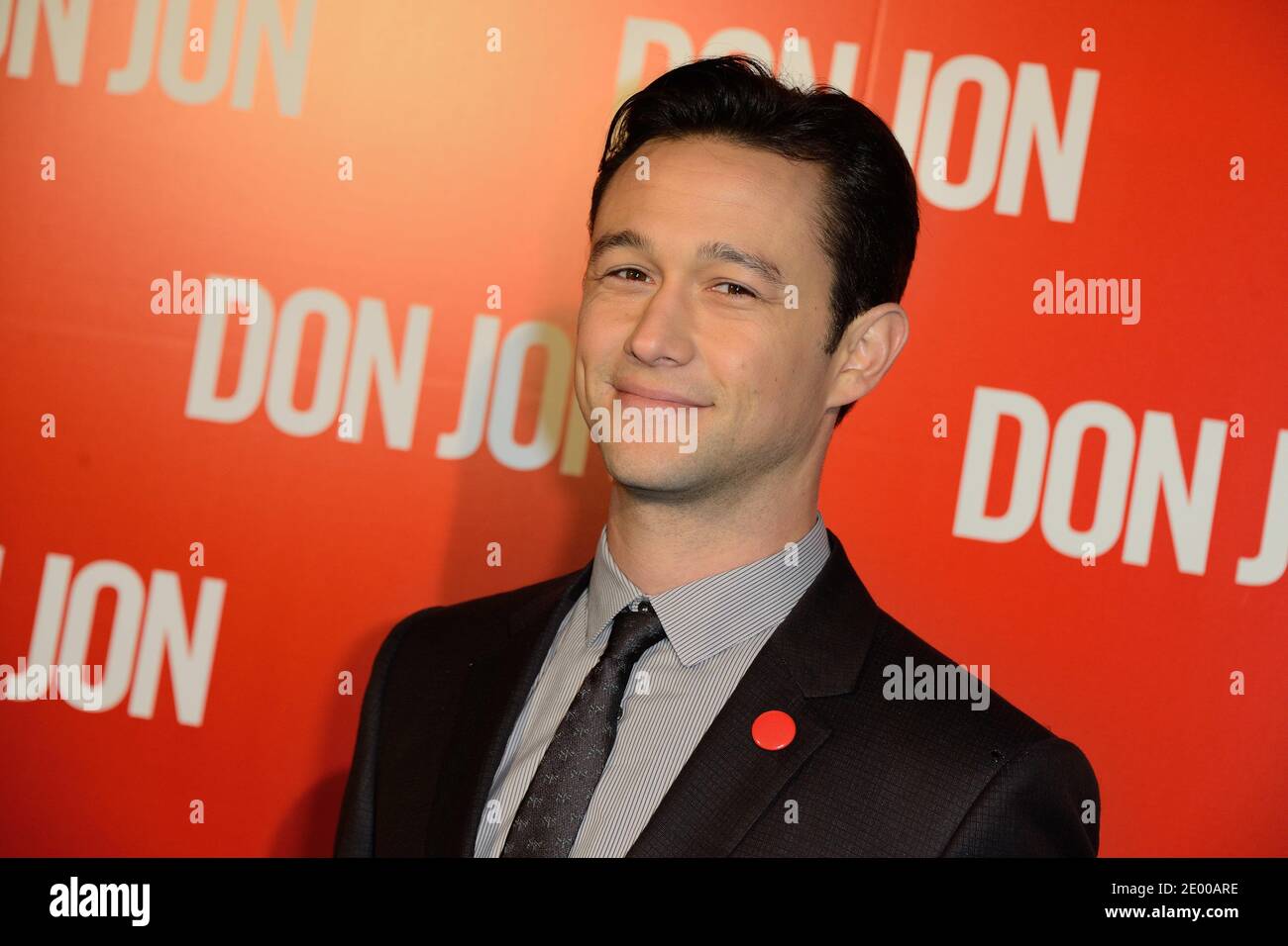 Joseph Gordon-Levitt attending the premiere of Don Jon at UGC Cine Cite ...