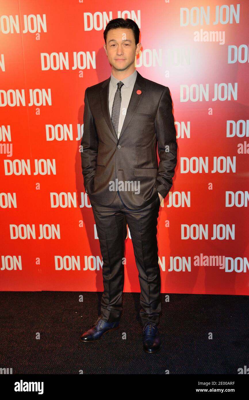 Joseph Gordon-Levitt attending the premiere of Don Jon at UGC Cine Cite ...