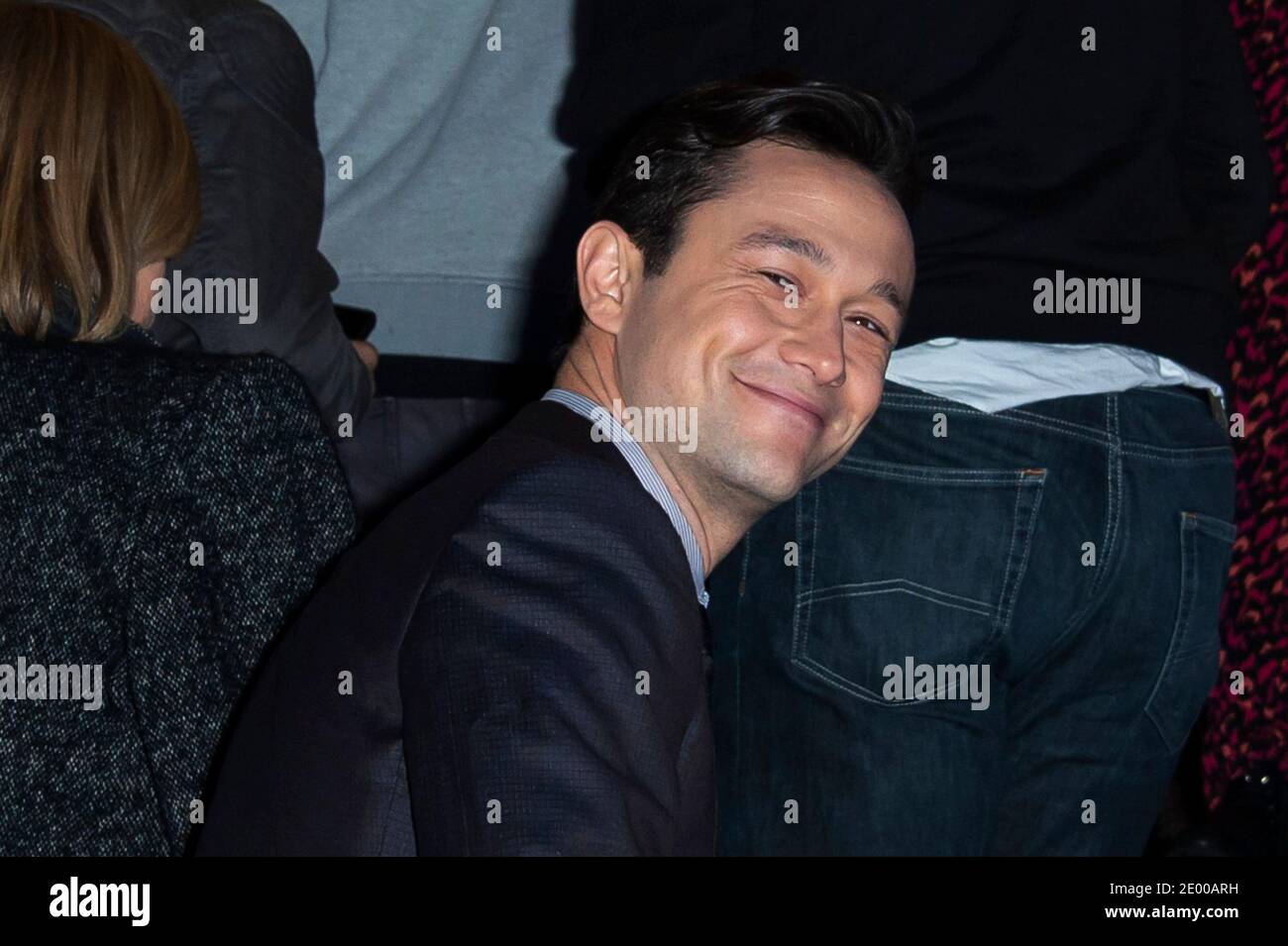 Joseph Gordon-Levitt attending the French premiere of the movie Don Jon ...