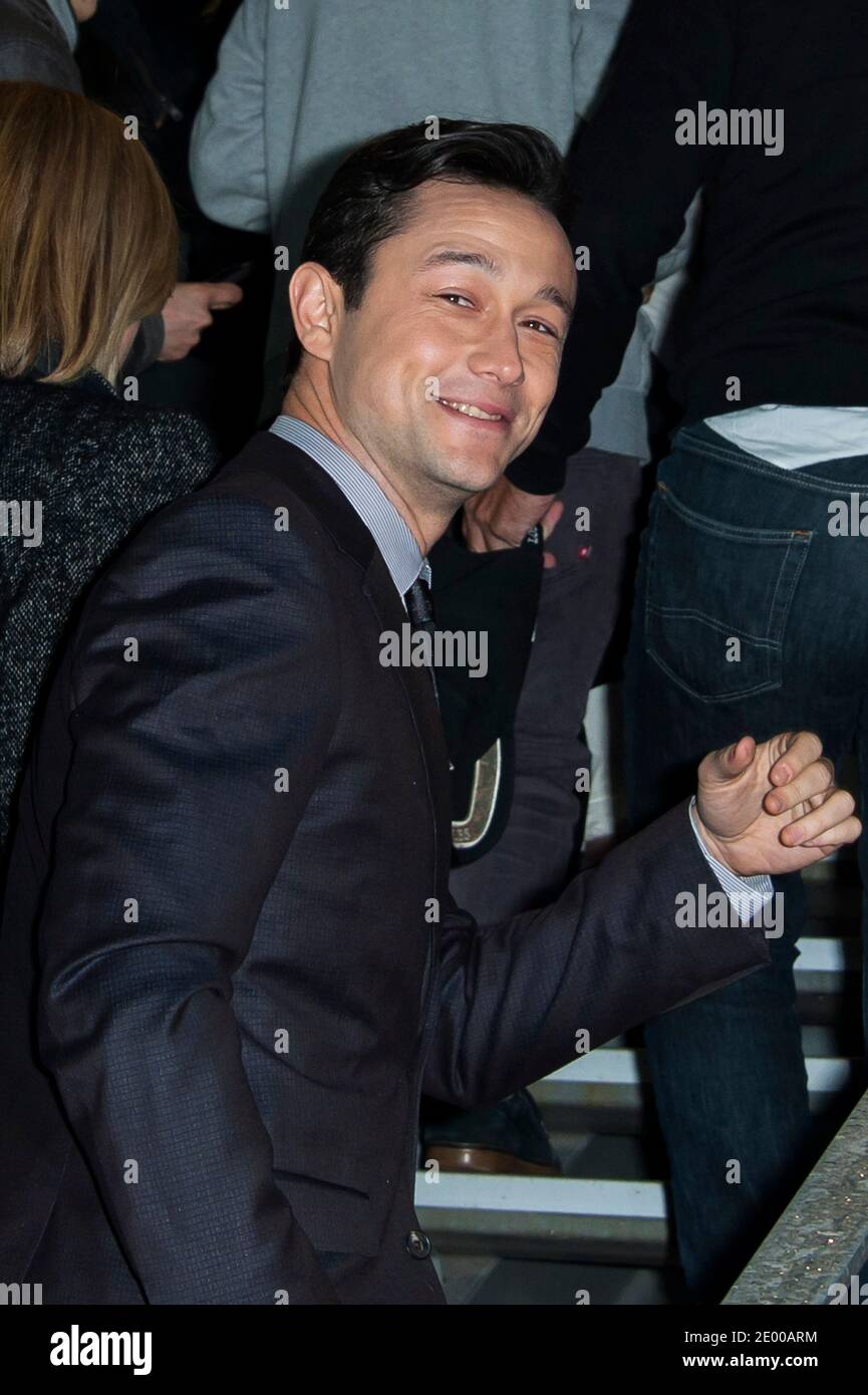 Joseph Gordon-Levitt attending the French premiere of the movie Don Jon ...