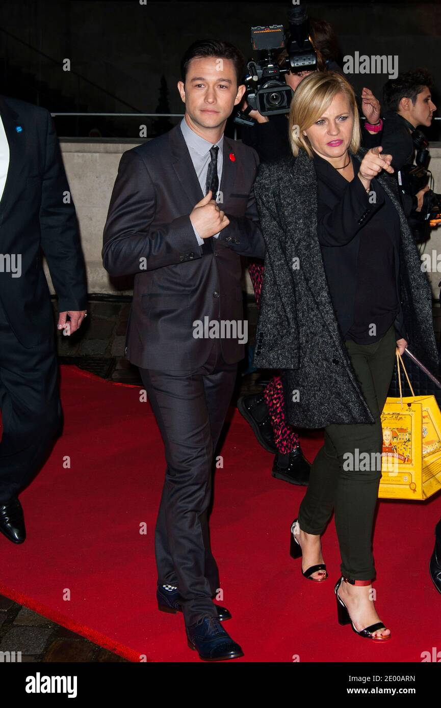 Joseph Gordon-Levitt attending the French premiere of the movie Don Jon ...