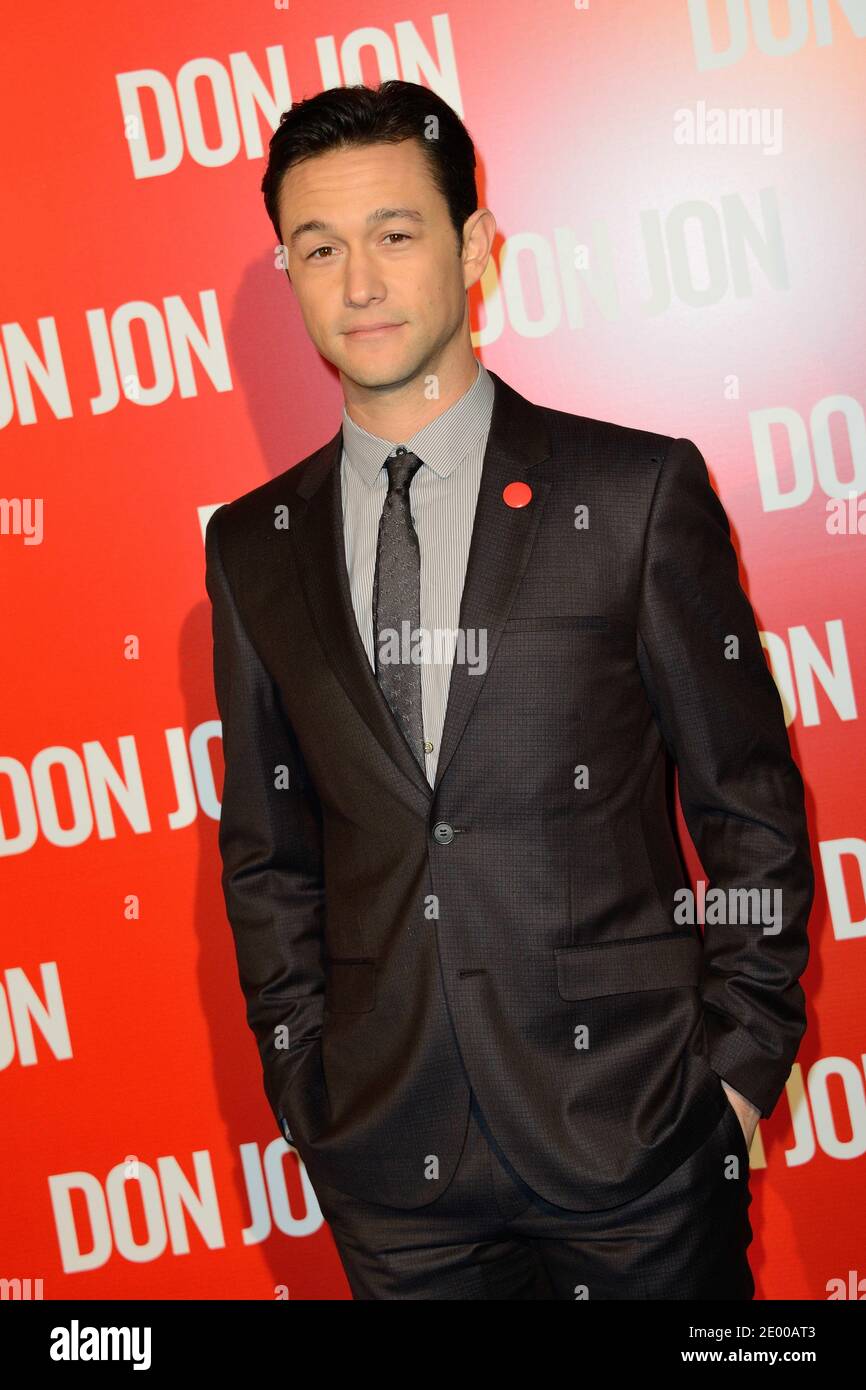 Joseph Gordon-Levitt attending the premiere of Don Jon at UGC Cine Cite ...