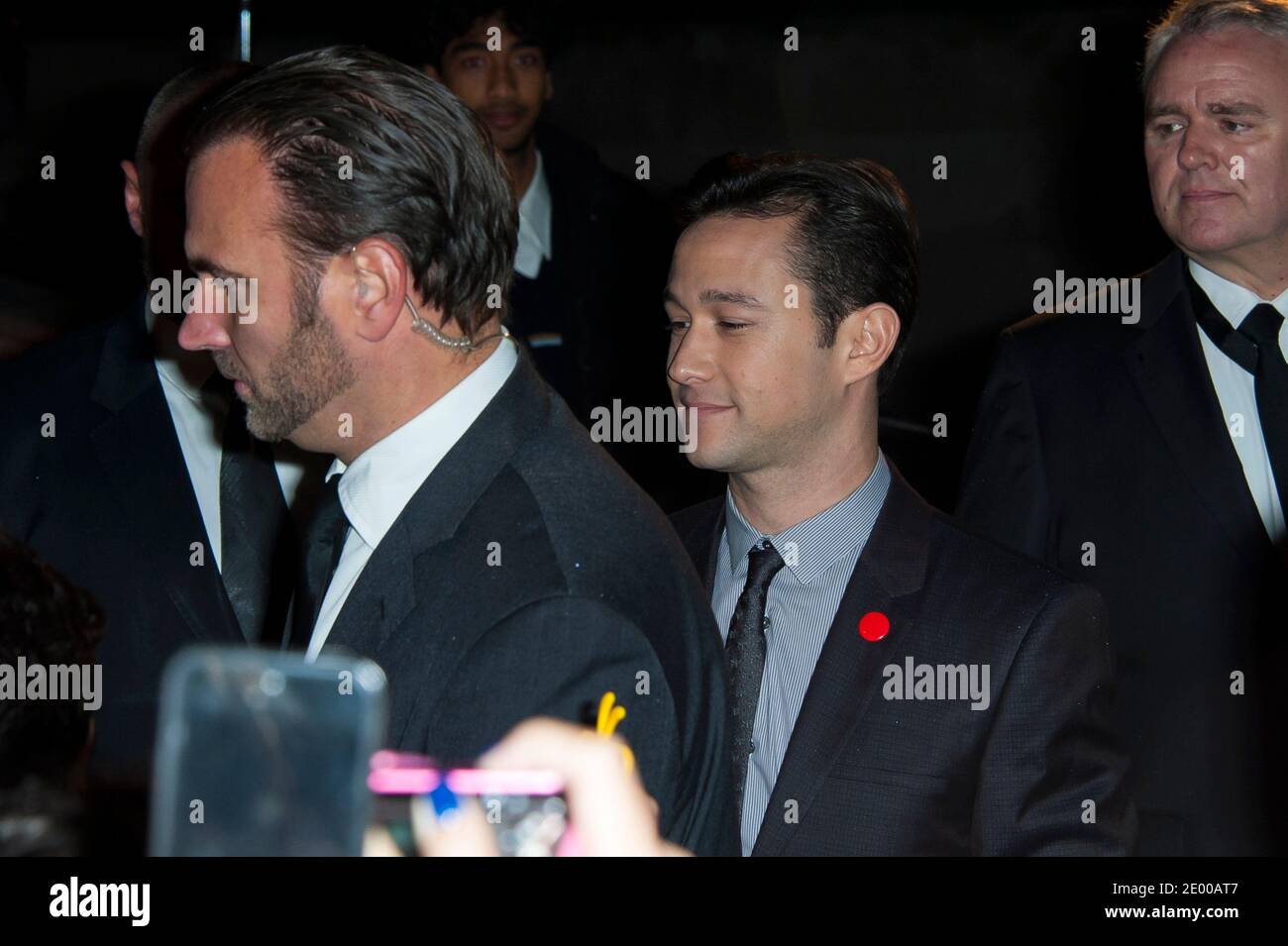 Joseph Gordon-Levitt attending the French premiere of the movie Don Jon ...