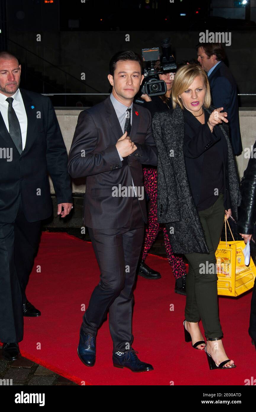Joseph Gordon-Levitt attending the French premiere of the movie Don Jon ...