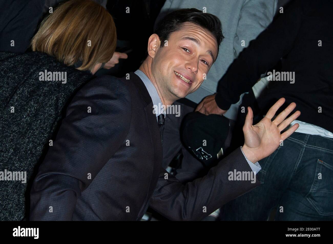 Joseph Gordon-Levitt attending the French premiere of the movie Don Jon ...