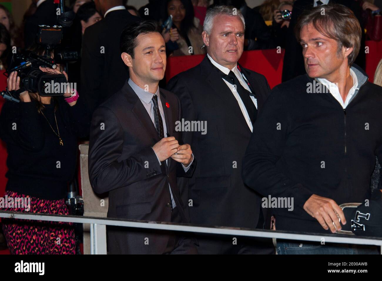 Joseph Gordon-Levitt attending the French premiere of the movie Don Jon ...