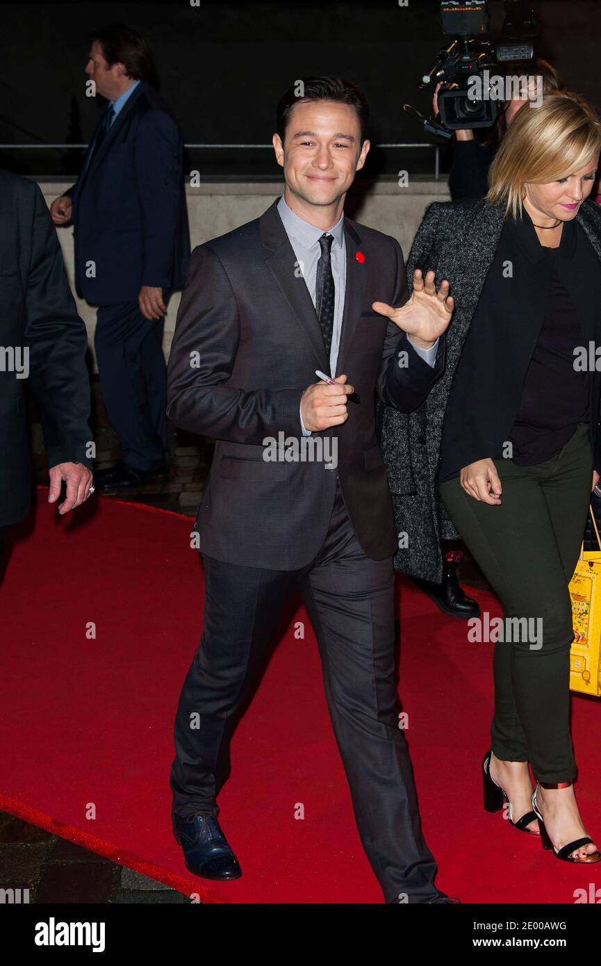 Joseph Gordon-Levitt attending the French premiere of the movie Don Jon ...
