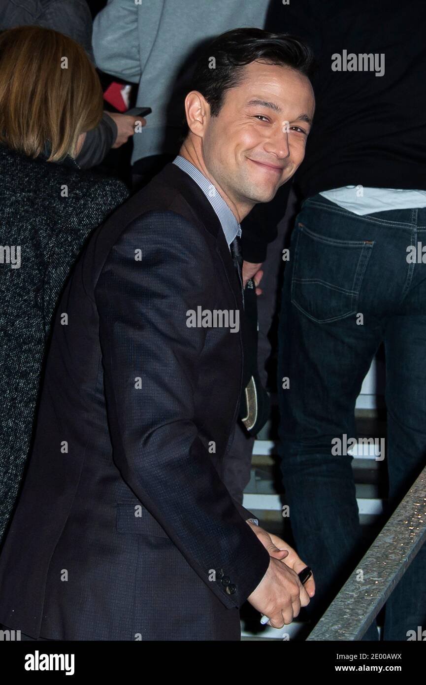 Joseph Gordon-Levitt attending the French premiere of the movie Don Jon ...