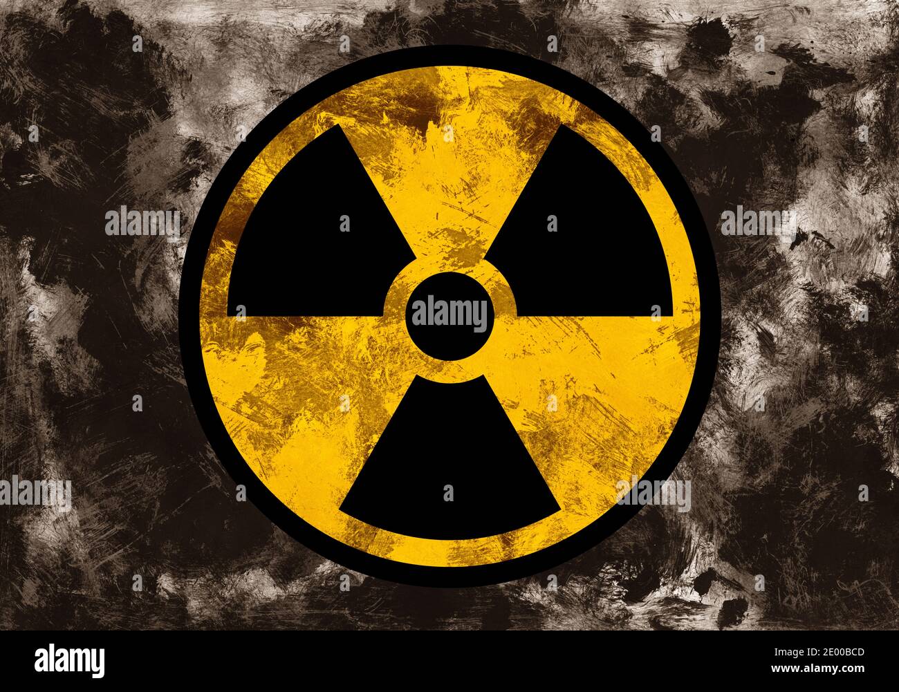 Nuclear symbol on dirty background hi-res stock photography and images ...