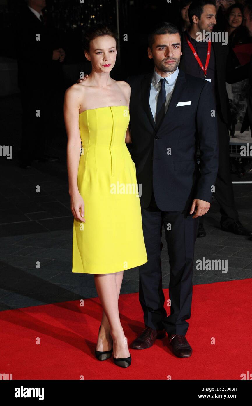 Carey Mulligan and Oscar Isaac arriving at the Inside Llewyn Davis ...