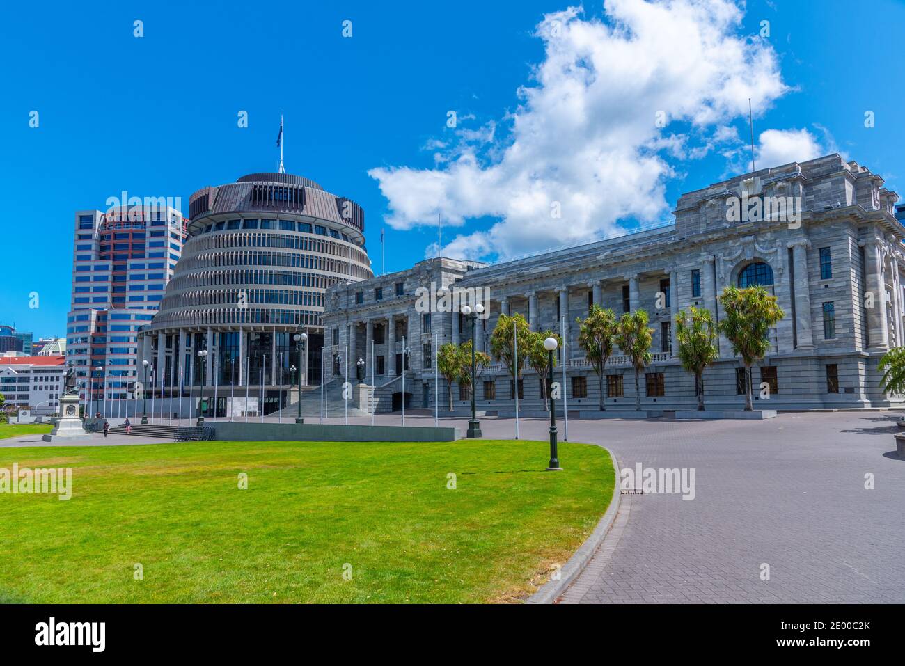 New Zealand Parliament Buildings in Wellington Stock Photo - Alamy