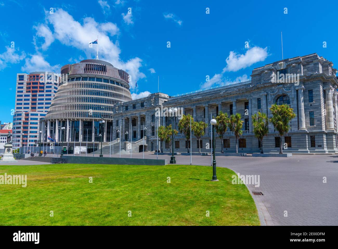 New Zealand Parliament Buildings in Wellington Stock Photo - Alamy