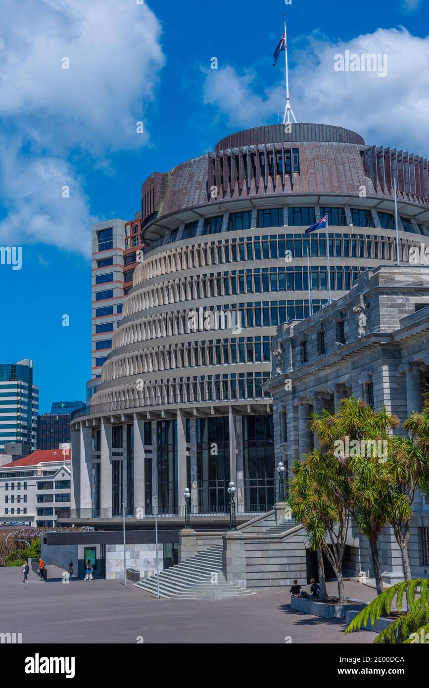 New Zealand Parliament Buildings in Wellington Stock Photo - Alamy