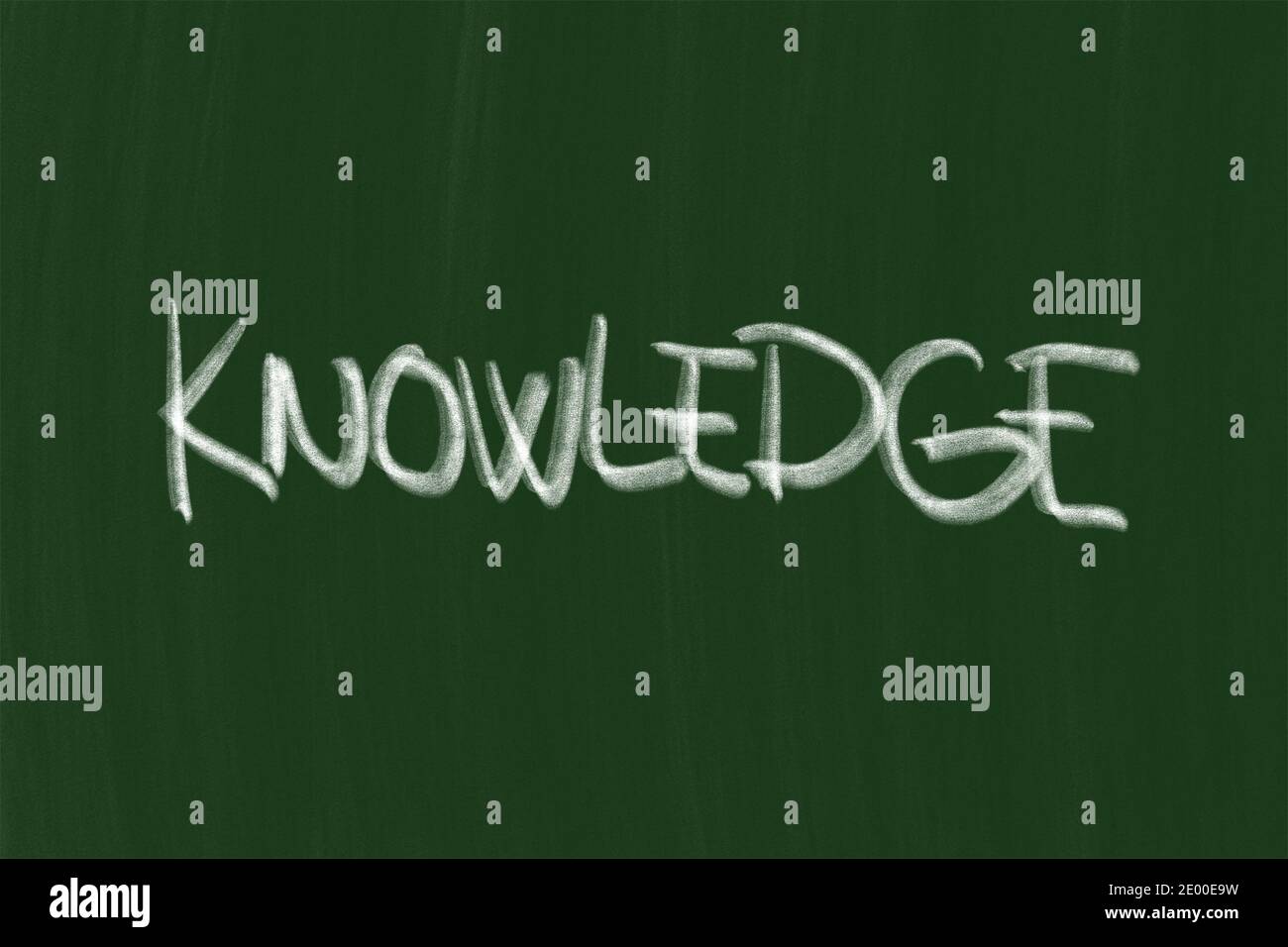 Knowledge - handwritten text is written by chalk on blackboard and ...