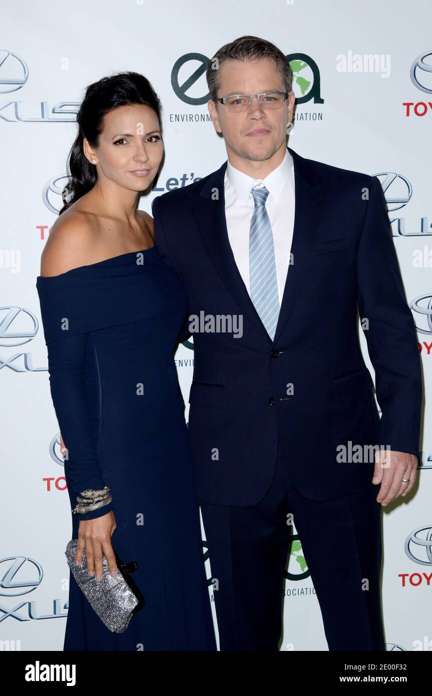 Matt Damon and Luciana Damon arrive at the 23rd Annual Environmental ...