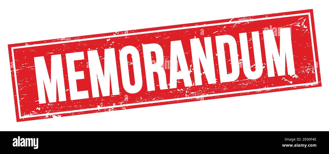 Memorandum stamp Cut Out Stock Images & Pictures - Alamy