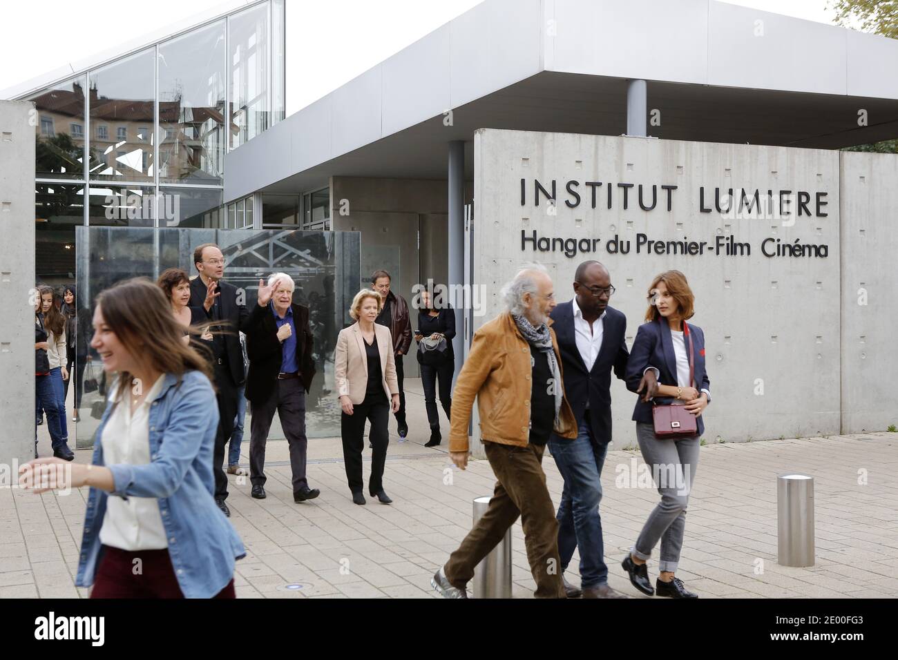 Workers leaving the lumiere factory hi-res stock photography and images ...
