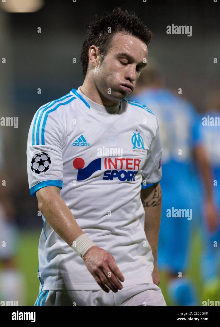 OM's Mathieu Valbuena during the UEFA champions League soccer match ...