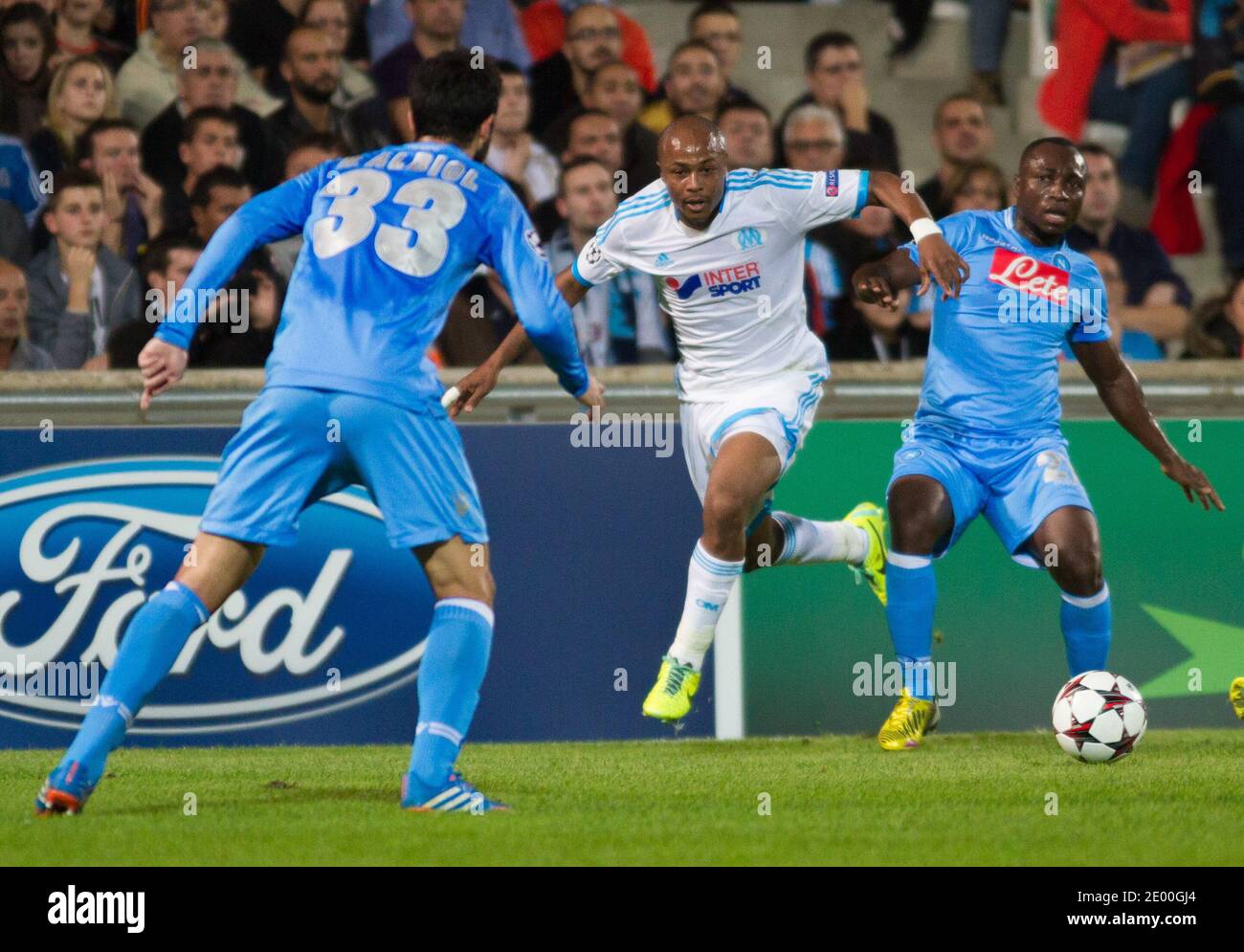 OM's Andre Ayew during the UEFA champions League soccer match ...