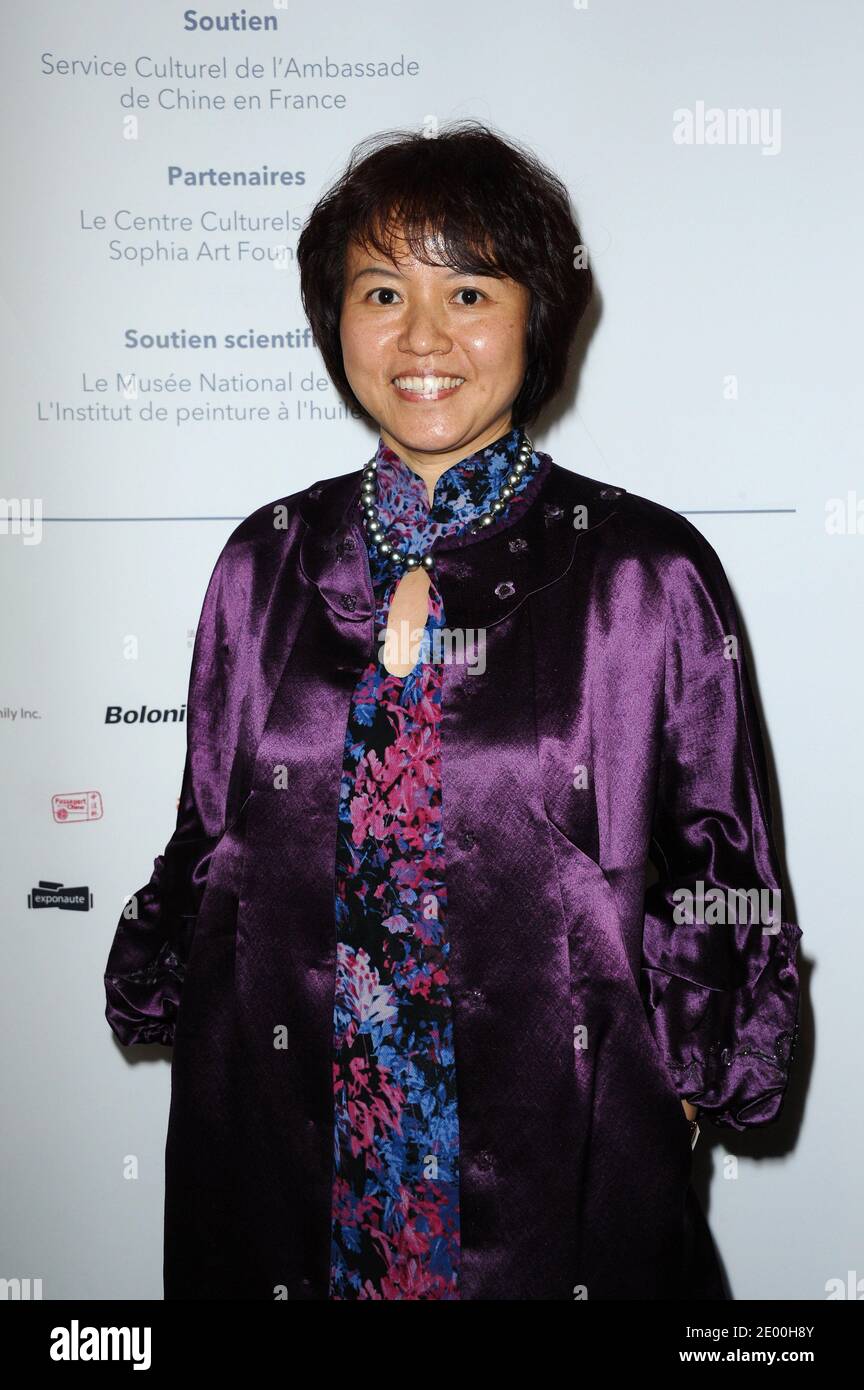 Deng Xi Hong attending the 'CHIFRA' Exhibition Opening on the Champs ...