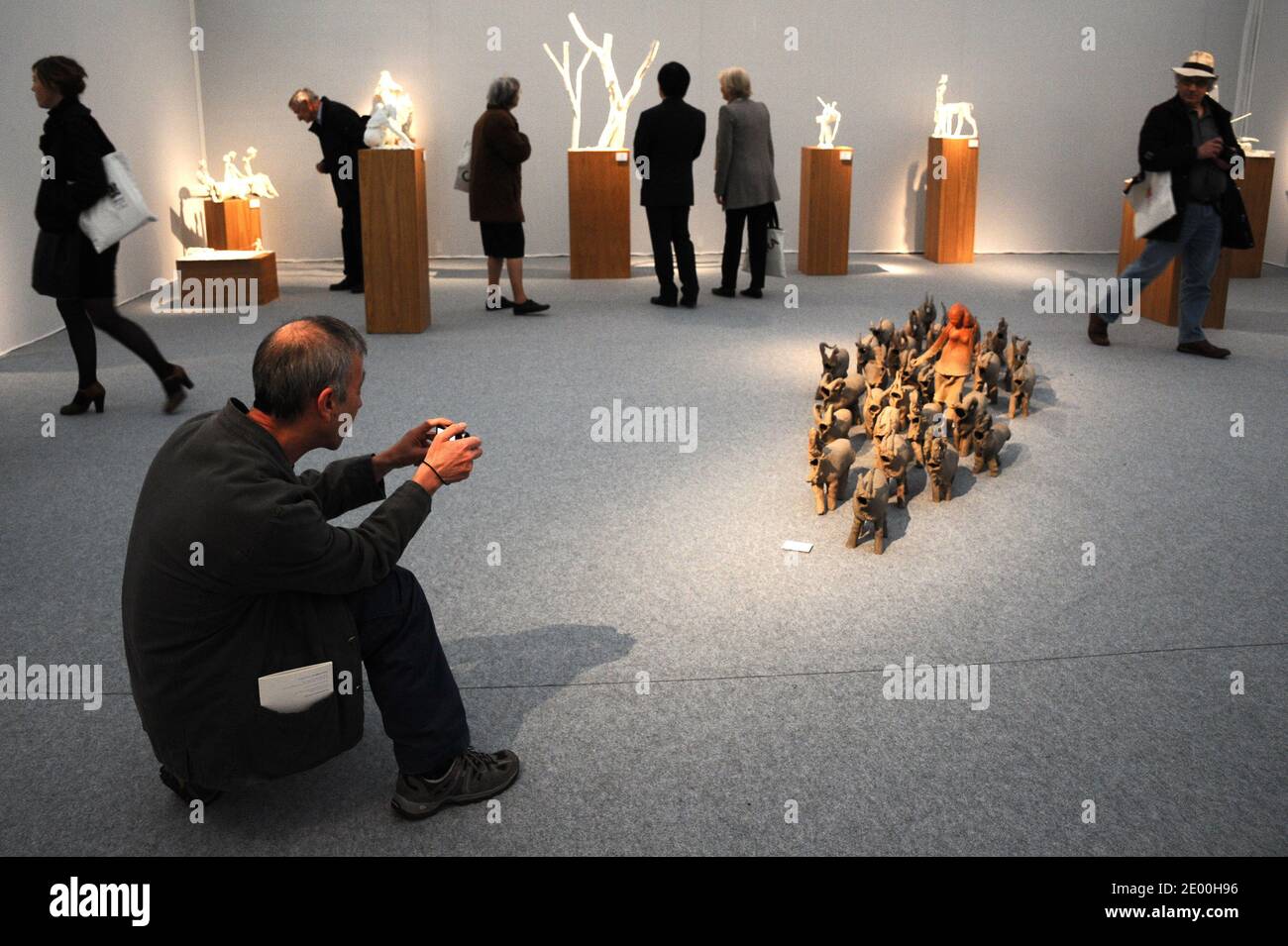 General Atmosphere during the 'CHIFRA' Exhibition Opening on the Champs ...