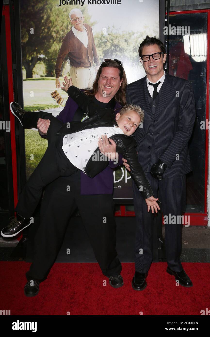 Jackson 'Billy' Nicoll and Johnny Knoxville arriving to the premiere of ...