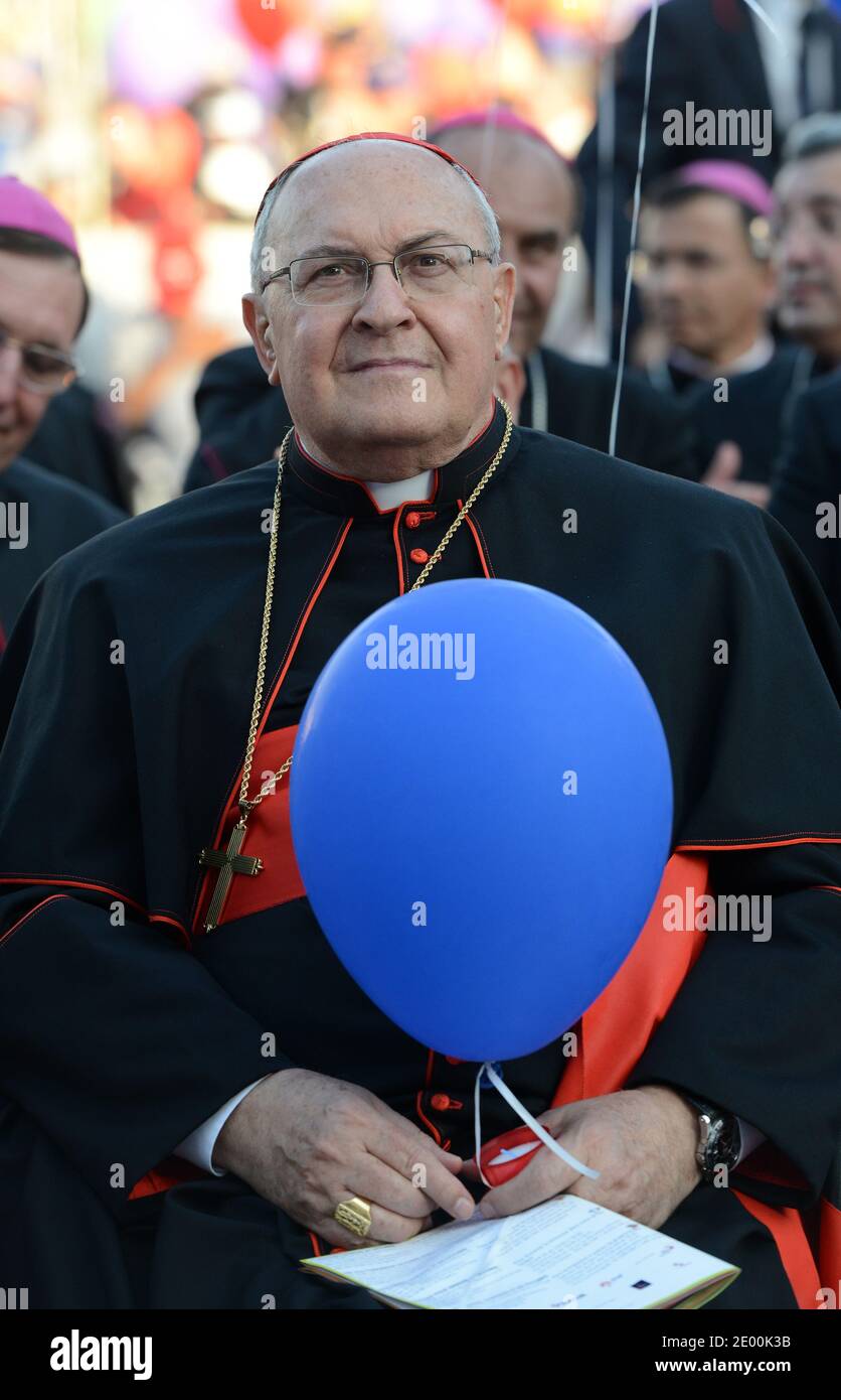 Argentina's cardinal Leonardo Sandri attends the meeting of prayer of ...