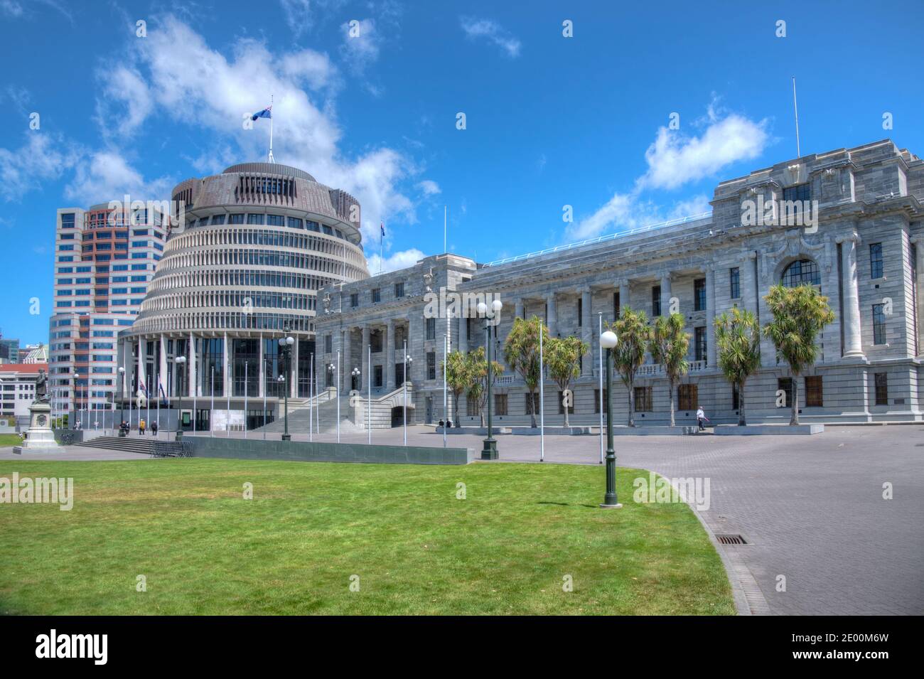 New Zealand Parliament Buildings in Wellington Stock Photo - Alamy