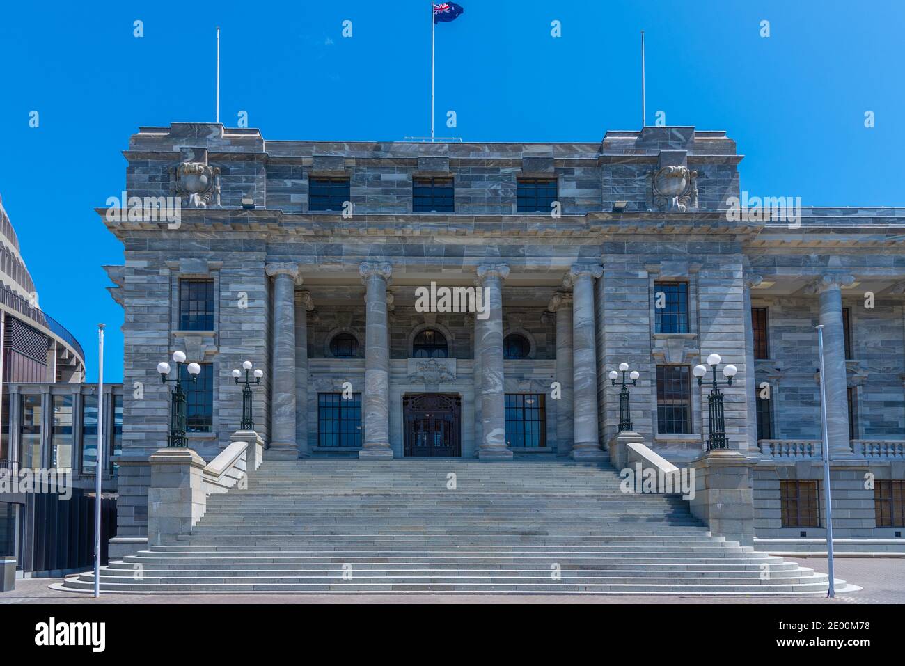 New Zealand Parliament Buildings in Wellington Stock Photo - Alamy