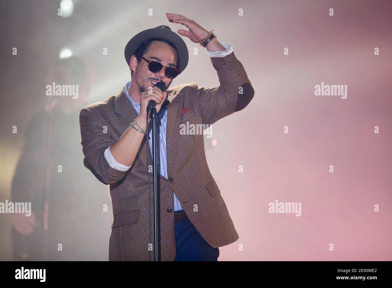 Ben l'Oncle Soul performs in live at Espace Leo Ferre in Monaco, Monaco ...