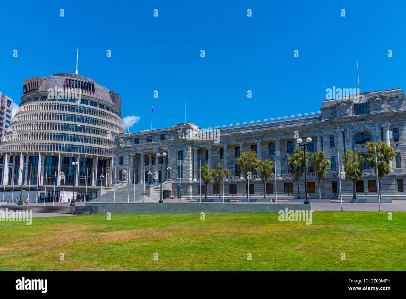 New Zealand Parliament Buildings in Wellington Stock Photo - Alamy