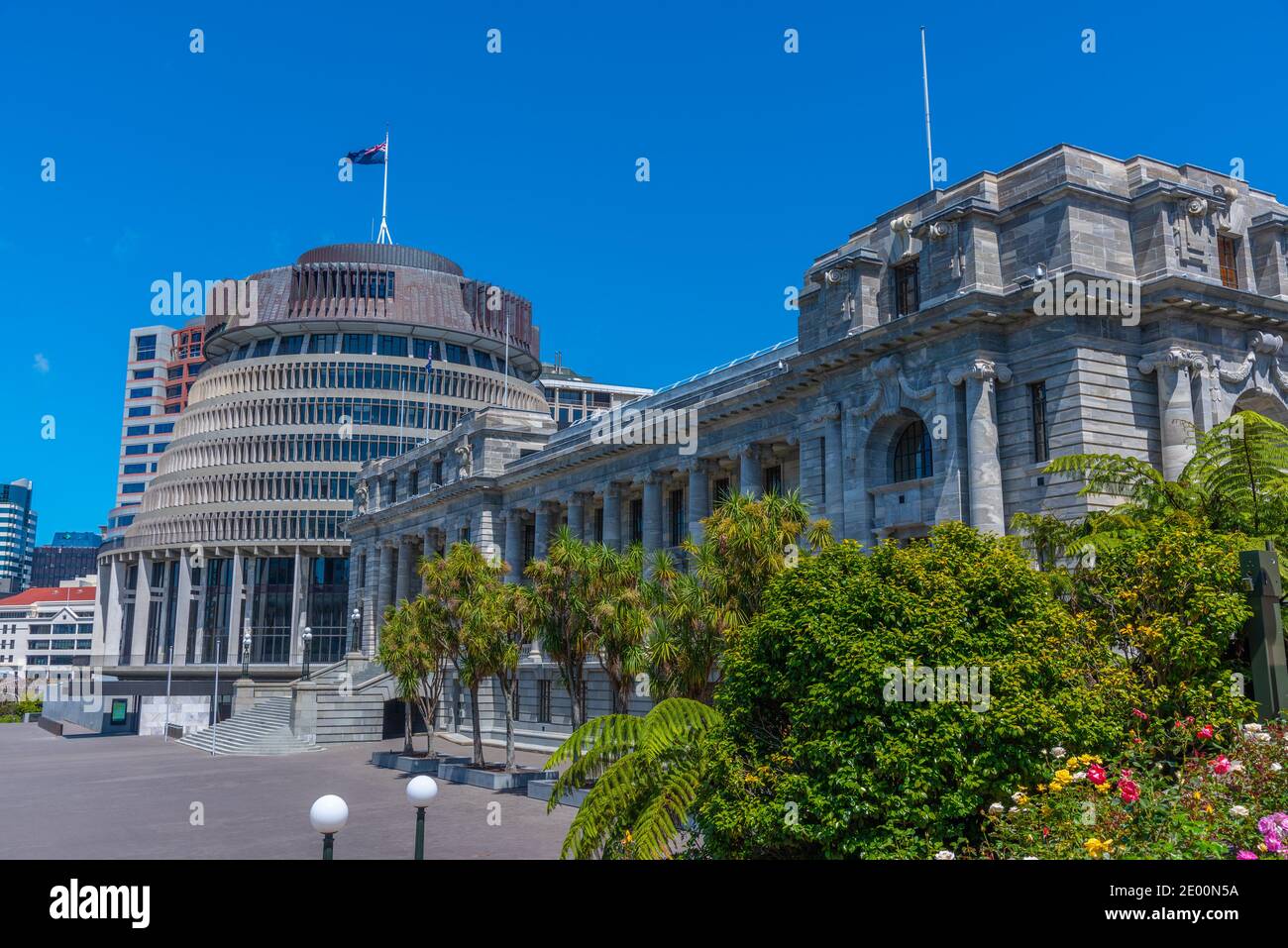 New Zealand Parliament Buildings in Wellington Stock Photo - Alamy