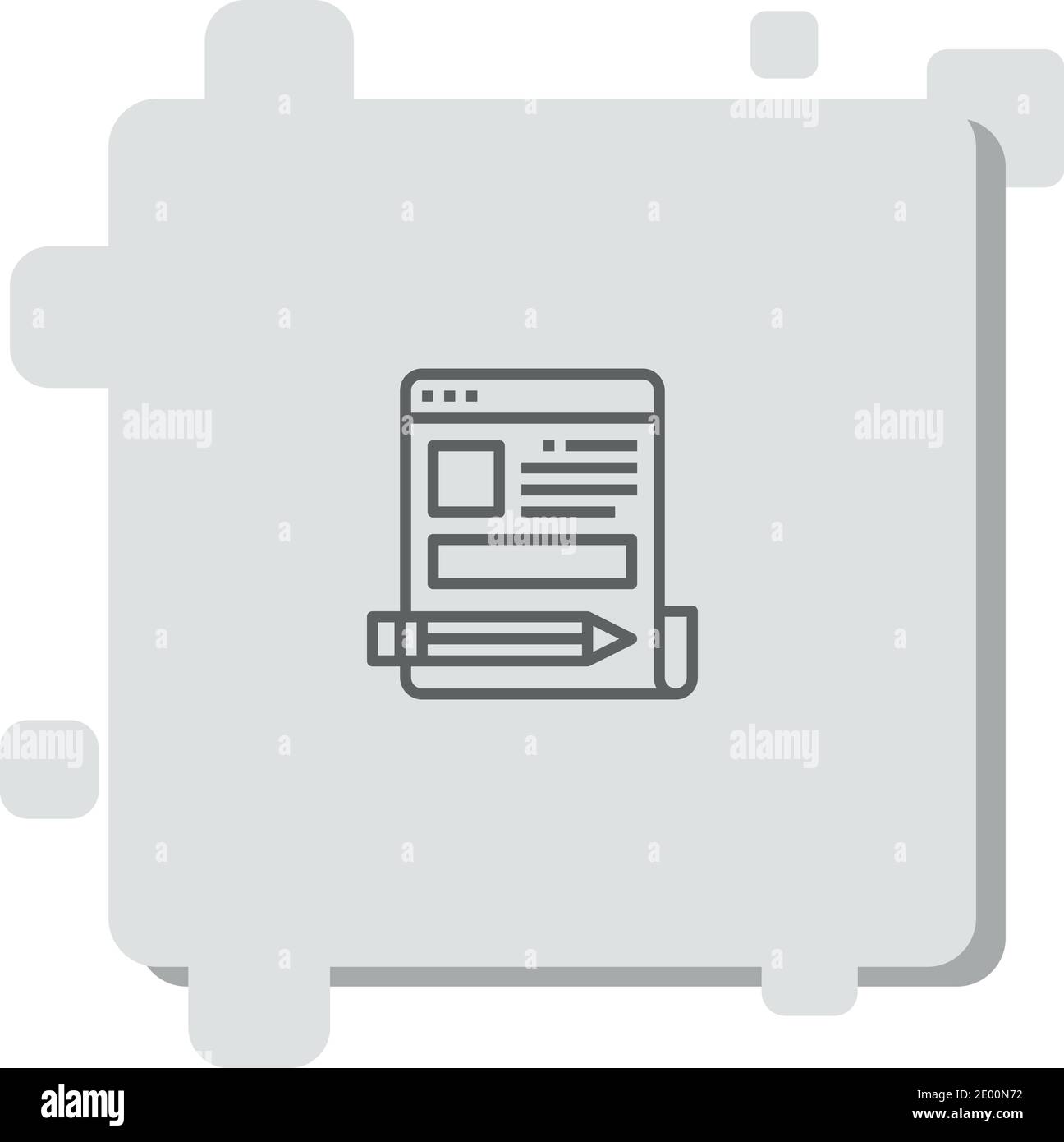 blogger vector icon modern simple vector illustration Stock Vector ...