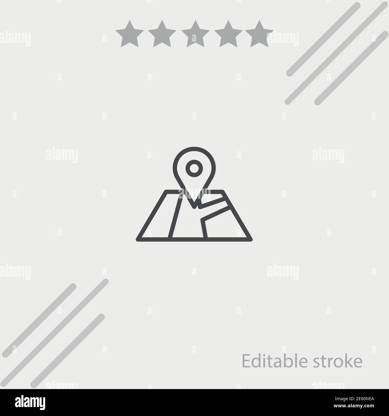 map vector icon modern simple vector illustration Stock Vector Image ...