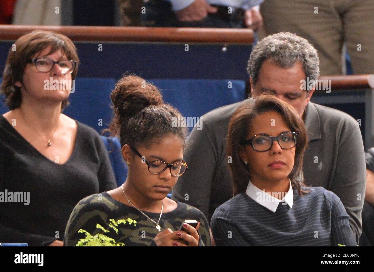 French journalist Audrey Pulvar attends the BNP Paribas Masters Series ...