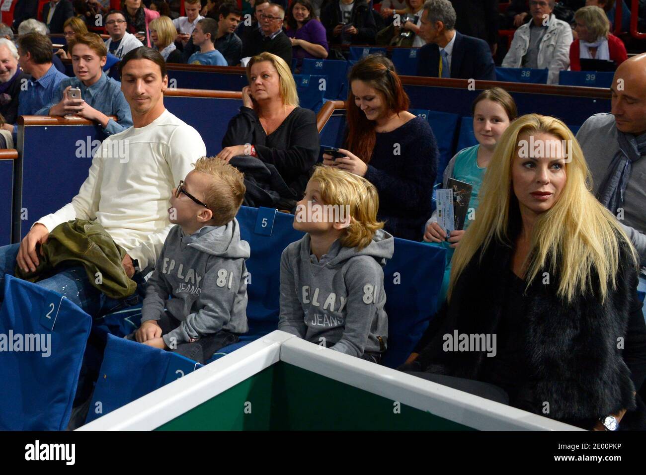 French football club Paris Saint-Germain's (PSG) Swedish forward Zlatan ...