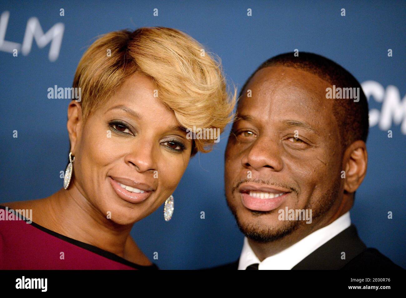 Mary J. Blige and Kendu Isaacs attend LACMA 2013 Art + Film Gala ...