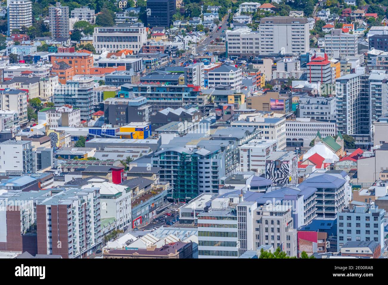 Aerial view of downtown Wellington, New Zealand Stock Photo - Alamy