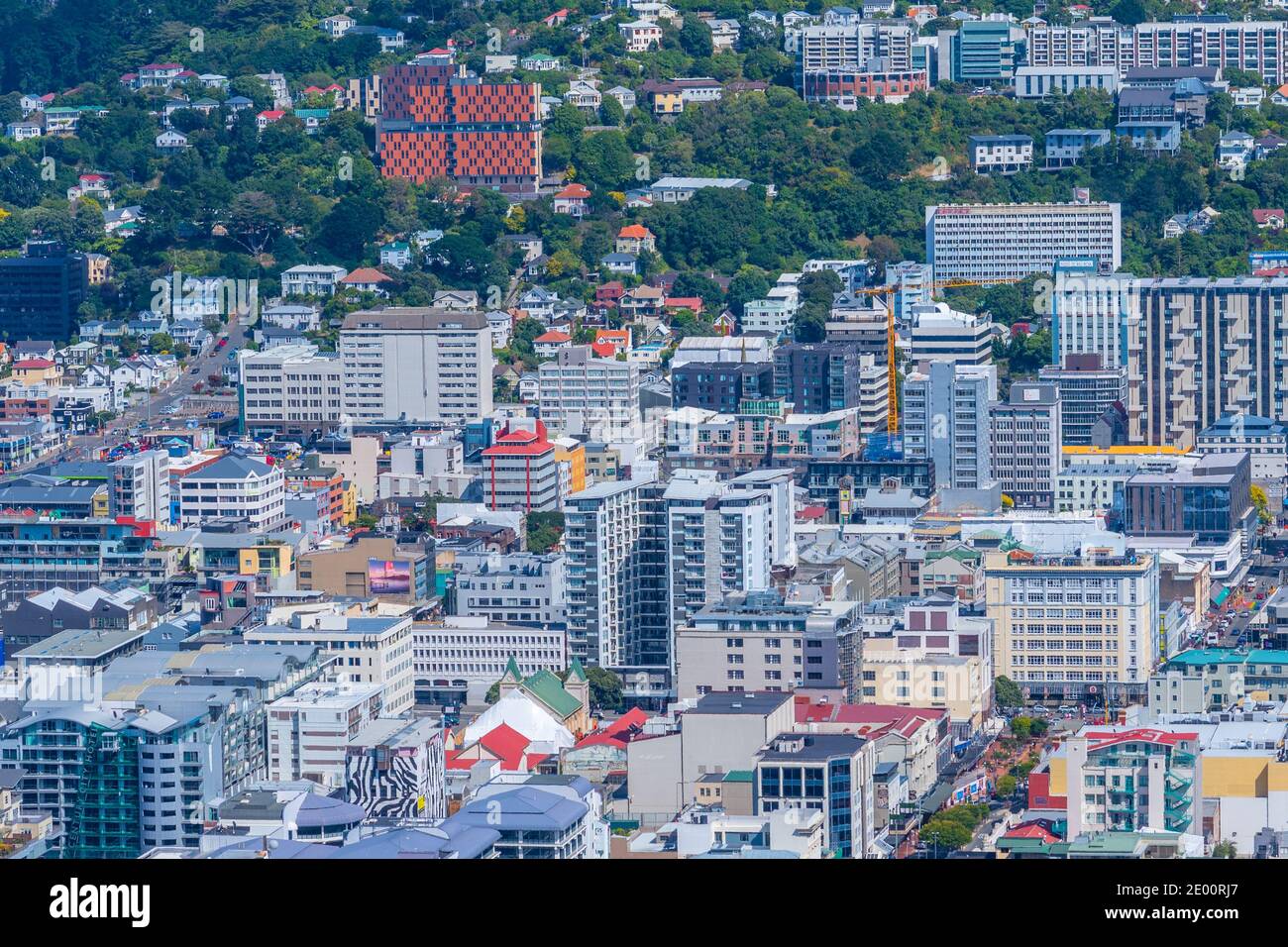 Aerial view of downtown Wellington, New Zealand Stock Photo - Alamy