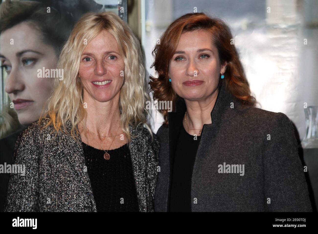 Sandrine Kiberlain and Emmanuelle Devos attending the premiere of the ...