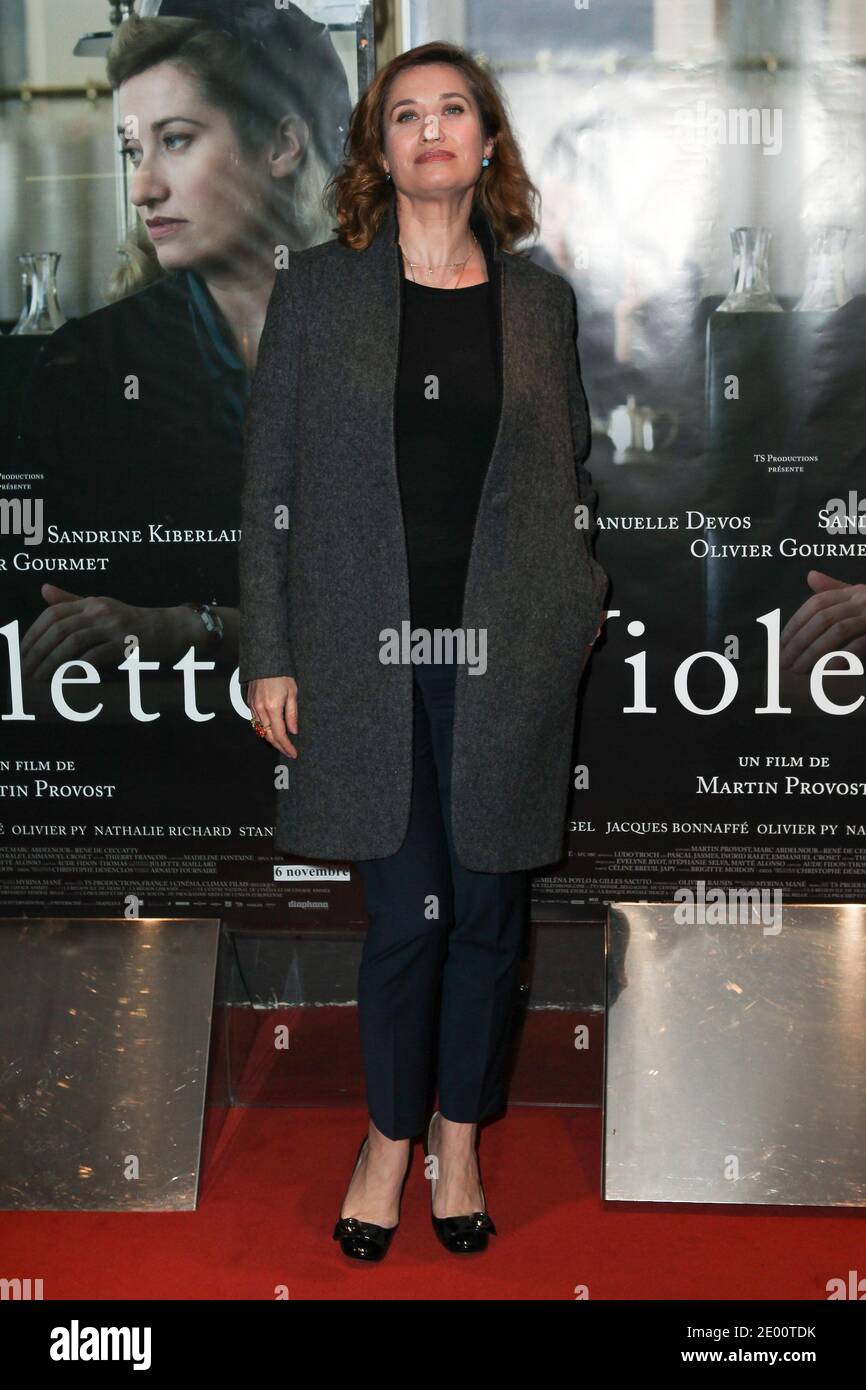 Emmanuelle Devos attending the premiere of the film Violette held at ...