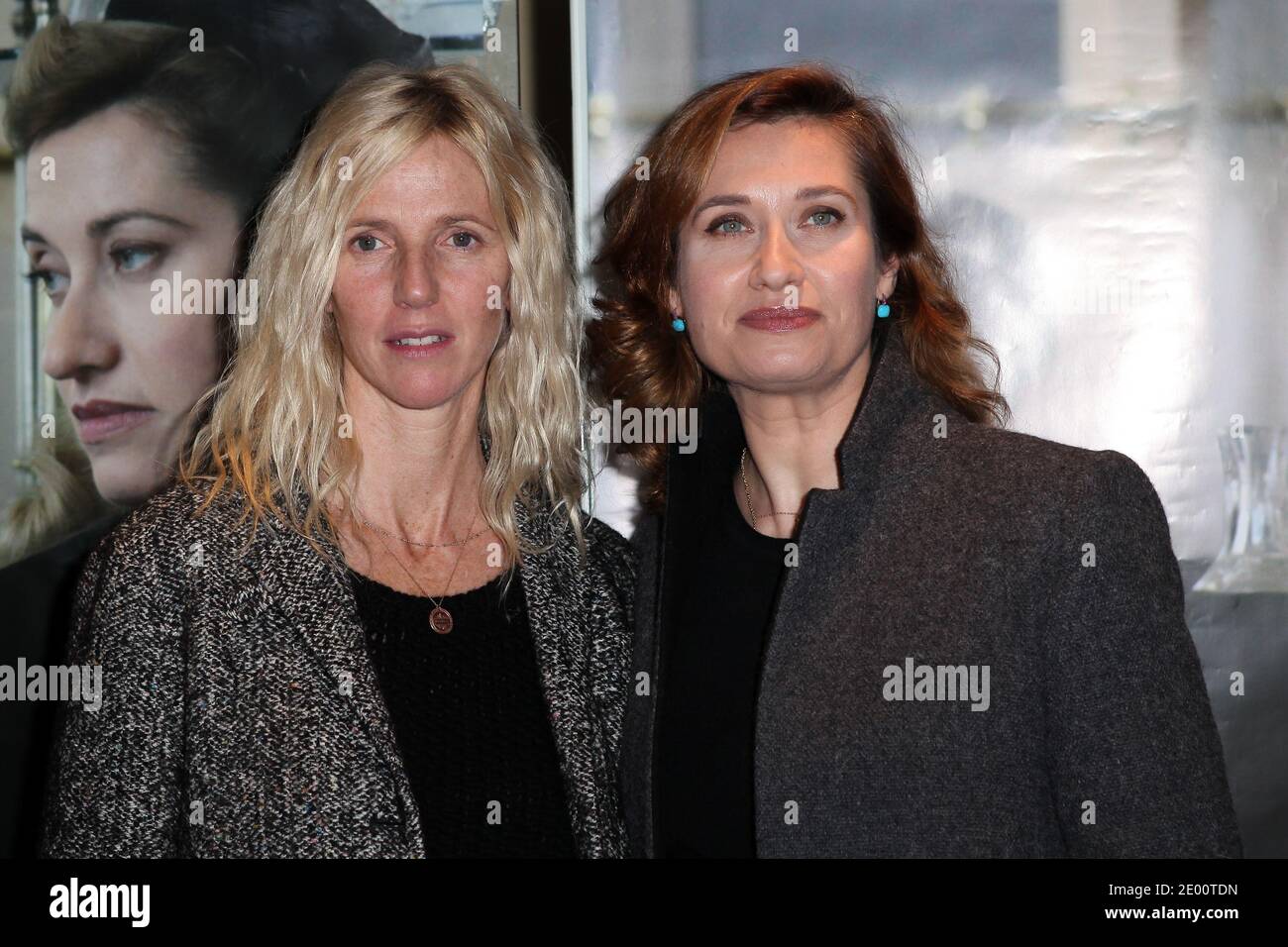 Sandrine Kiberlain and Emmanuelle Devos attending the premiere of the ...