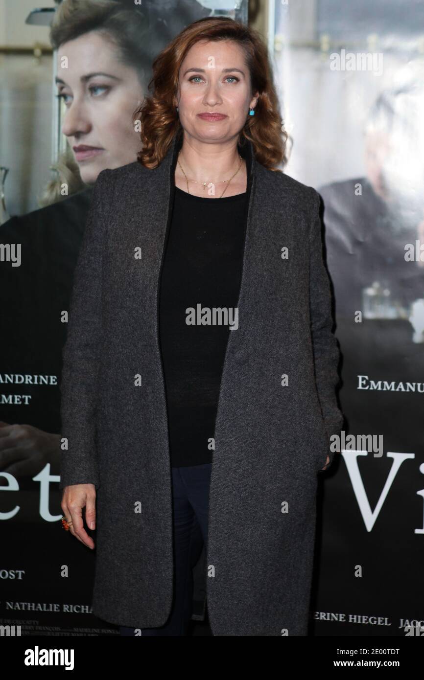 Emmanuelle Devos attending the premiere of the film Violette held at ...