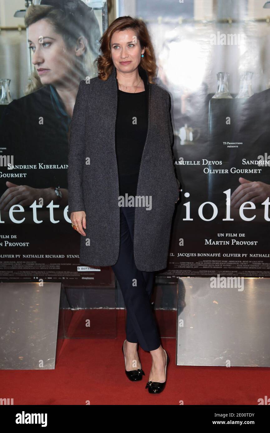 Emmanuelle Devos attending the premiere of the film Violette held at ...