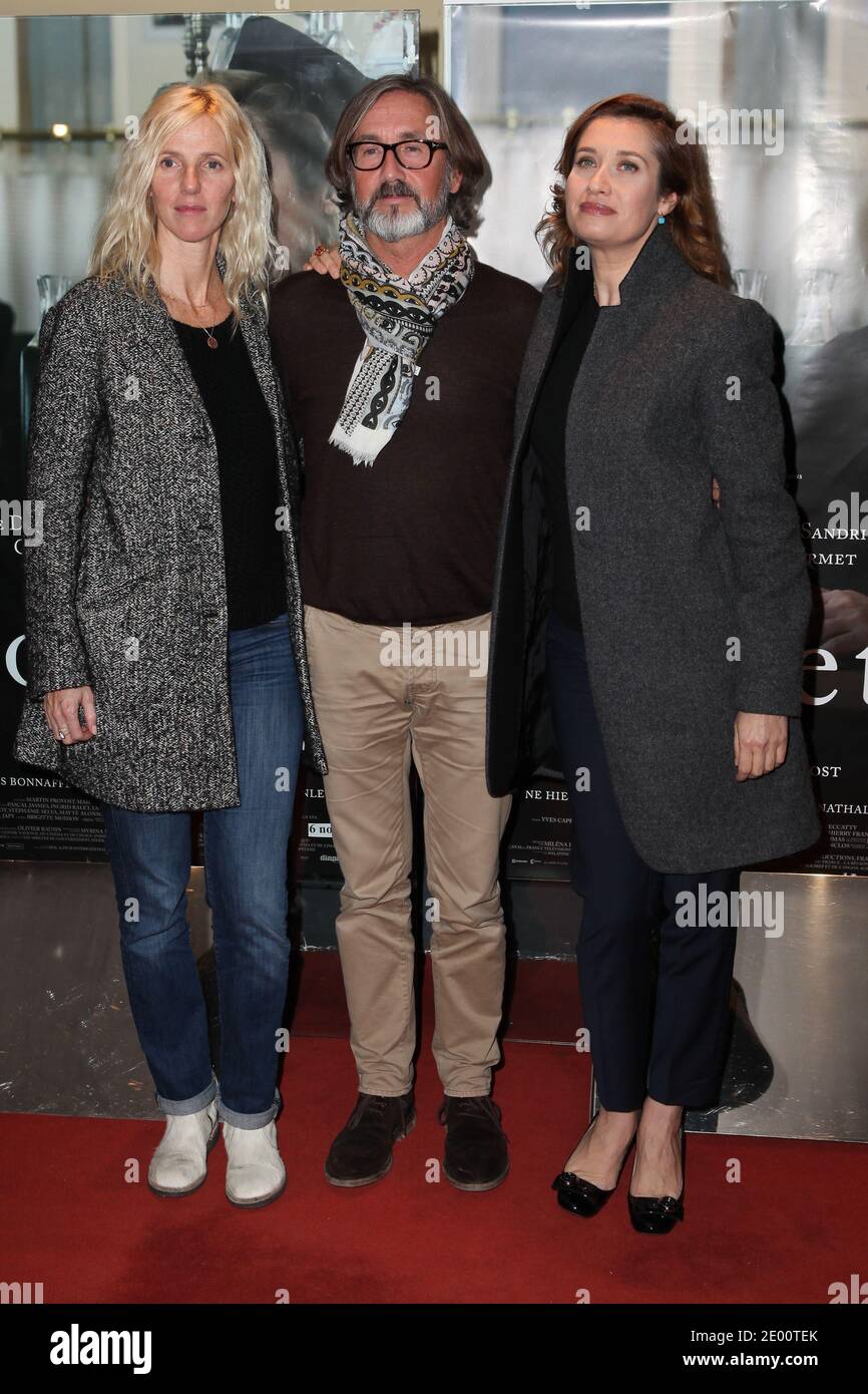 Sandrine Kiberlain, Martin Provost and Emmanuelle Devos attending the ...