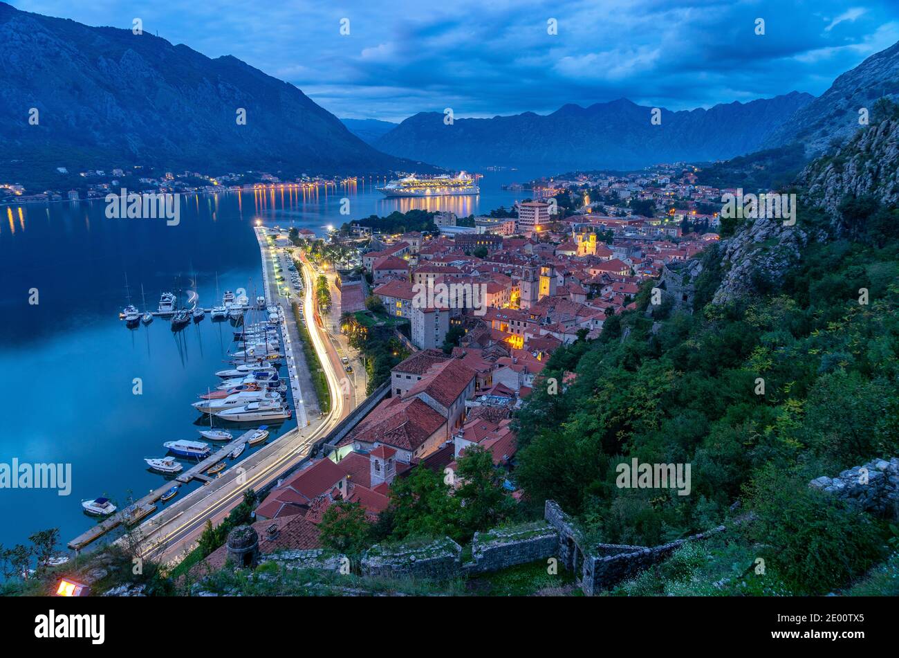 The Beautiful Unesco Heritage Town of Kotor Stock Photo - Alamy